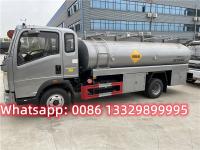 China Factory sale lower price HOWO 8CBM refueling truck mobile fuel dispensing tanker vehicle bulk oil tanker truck for sale for sale