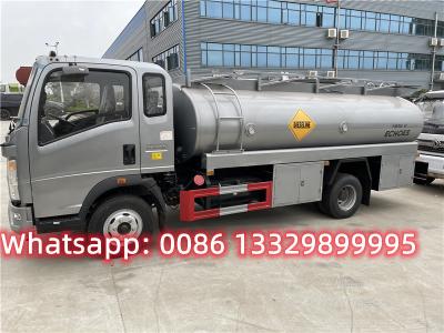 China Factory sale lower price HOWO 8CBM refueling truck mobile fuel dispensing tanker vehicle bulk oil tanker truck for sale for sale