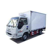 China best price gasoline smallest JAC 1T refrigerated truck for sale, cold van box vehicle, HOT SALE! frozen van car vehicle for sale