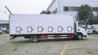 China ISUZU 4*2 LHD 190hp 28cbm Professional carrier day-old chicks transporter truck, refrigerated van box car for sale for sale