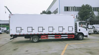 China ISUZU 4*2 LHD 190hp 28cbm Professional carrier day-old chicks transporter truck, refrigerated van box car for sale for sale