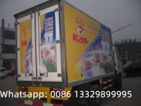 China Customized DONGFENG 5T refrigerated truck for chicken and eggs transportation, lower price cold room van truck for sale for sale