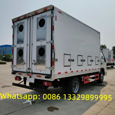 China lower price smaller diesel engine babychick van box vehicle for sale, Customized poultry day old ducks seedling truck for sale