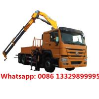 China HOT SALE!SINO TRUK HOWO 6*4 LHD 10T cargo truck with crane for sale, good price HOWO mobile truck mounted crane for sale