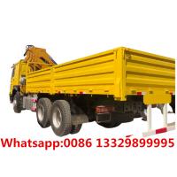 China HOT SALE!SINO TRUK HOWO 6*4 LHD 10T cargo truck with crane for sale, good price HOWO mobile truck mounted crane for sale