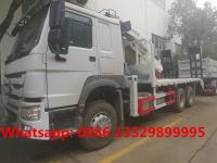 China HOT SALE!SINO TRUK HOWO 6*4 LHD 10T cargo truck with crane for sale, good price HOWO mobile truck mounted crane for sale
