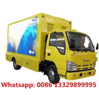 China Euro 5 Isuzu LHD P3 mobile digital billboard LED advertising vehicle for sale,  outdoor LED screen van truck for sale for sale