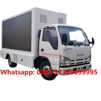 China Euro 5 Isuzu LHD P3 mobile digital billboard LED advertising vehicle for sale,  outdoor LED screen van truck for sale for sale