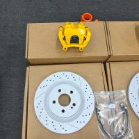 China AMG A45 Front 4Pot Rear 1Pot Brake Calipers For Mercedes CLA OEM A0004216581 A0004215906 355mm 330mm Disc No Brackets Required for sale
