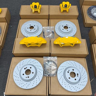 China AMG A45 Front 4Pot Rear 1Pot Brake Calipers For Mercedes CLA OEM A0004216581 A0004215906 355mm 330mm Disc No Brackets Required for sale