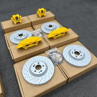 China AMG A45 Front 4Pot Rear 1Pot Brake Calipers For Mercedes CLA OEM A0004216581 A0004215906 355mm 330mm Disc No Brackets Required for sale