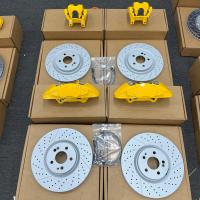 China AMG A45 Front 4Pot Rear 1Pot Brake Calipers For Mercedes CLA OEM A0004216581 A0004215906 355mm 330mm Disc No Brackets Required for sale