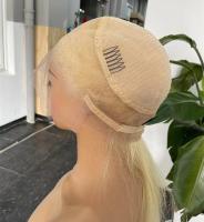 China 10-30 Inch Transparent 613 Blonde 360 Lace Wig 10A European Human Hair OEM for sale