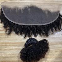 China 8inch Brazilian Kinky Bulk Human Hair Bundles with Closure 100g 10A Virgin for sale