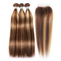 China 10A European Human Hair Bundles Straight P4 27 Ombre Highlight 100g 10-30inch for sale