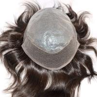 China 6 Inch Thin Skin Mens Toupee Human Hair Curly Wig 10A Grade OEM for sale