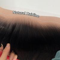 China 13x6 HD Straight Lace Frontal Closure Bleached Knots Virgin Indian Human Hair 12A Grade 60-90g for sale