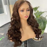 China Glueless HD Lace Human Hair Wig 30inches 300 Density Super Thin Undetectable for sale