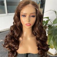 China Glueless HD Lace Human Hair Wig 30inches 300 Density Super Thin Undetectable for sale