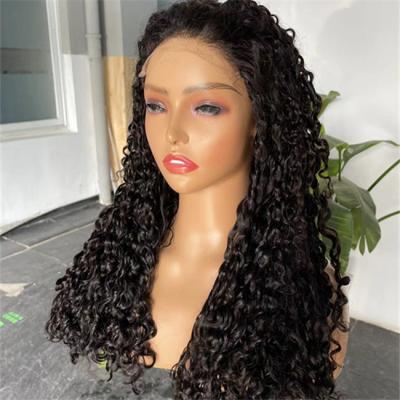 China Neobeauty Pixie Curl Raw Human Hair 5x5 HD Lace Closure Wig 300g 20inch for sale
