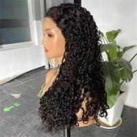China Neobeauty Pixie Curl Raw Human Hair 5x5 HD Lace Closure Wig 300g 20inch for sale