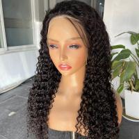 China Undetectable Swiss HD Lace Wig Real Frontal Deep Curly Glueless 300g 13x4 for sale