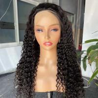 China Undetectable Swiss HD Lace Wig Real Frontal Deep Curly Glueless 300g 13x4 for sale