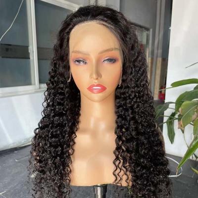 China Undetectable Swiss HD Lace Wig Real Frontal Deep Curly Glueless 300g 13x4 for sale