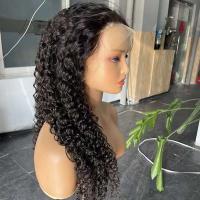 China Undetectable Swiss HD Lace Wig Real Frontal Deep Curly Glueless 300g 13x4 for sale