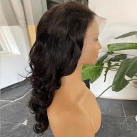 China Natural Full Lace Human Hair Wig Big Curls Deep Wave 10A 13x4 Frontal 200g 210 Density for sale