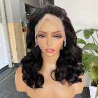 China Natural Full Lace Human Hair Wig Big Curls Deep Wave 10A 13x4 Frontal 200g 210 Density for sale