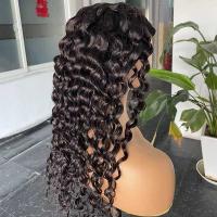 China Headband Glueless Kinky Curly Water Wave Human Hair Wig 22inch 180% Density for sale