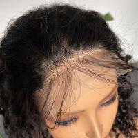 China 10A Brazilian Body Wave Human Hair Wig 4x4 Transparent Lace Closure 10 Inch Short for sale