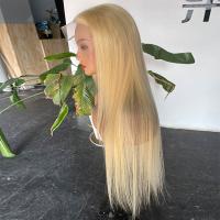 China 613 Blonde Human Hair 13x4 Lace Front Wig Straight 180 Density 30 Inch for sale