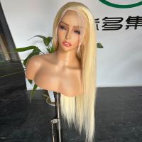 China 613 Blonde Human Hair 13x4 Lace Front Wig Straight 180 Density 30 Inch for sale