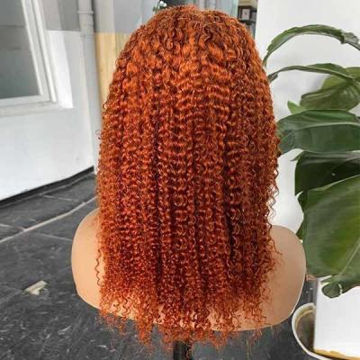 China 10A Brazilian Human Hair 360 Lace Frontal Wig Ginger Full Lace Wig for Black Women 12-28 Inches for sale