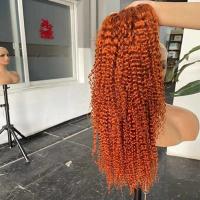 China 10A Brazilian Human Hair 360 Lace Frontal Wig Ginger Full Lace Wig for Black Women 12-28 Inches for sale