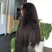 China Super Double Drawn Preplucked HD Lace Wig Closure 6X6 Swiss Human Hair 300g 12A for sale