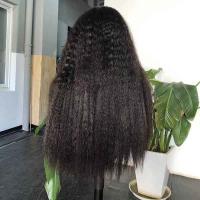 China 12A Kinky Straight 13x6 HD Lace Wig Frontal Human Hair 300 Density 10-30 inch for sale