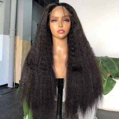 China Super Double Drawn Preplucked HD Lace Wig Closure 6X6 Swiss Human Hair 300g 12A for sale
