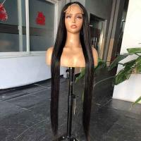 China Straight Brazilian Human Hair Wig 6x6 HD Lace Closure 40 Inch 10A Grade for sale