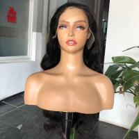 China 12A Super Double Drawn Cuticle Aligned 13x6 HD Lace Wig Human Hair Deep Wave 300g for sale