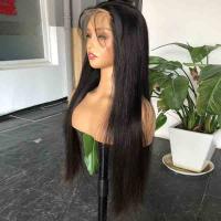 China 12A Virgin Human Hair 300 Density HD Swiss Lace Front Wig Straight 10-30 Inches for sale