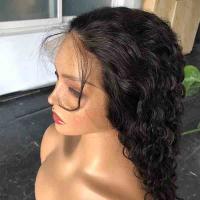 China Water Wave HD Lace Front Wig 13x6 Human Hair 300g Super Double Drawn 12A Virgin for sale