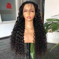 China Water Wave HD Lace Front Wig 13x6 Human Hair 300g Super Double Drawn 12A Virgin for sale