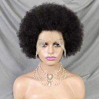 China 13x4 Full Lace Frontal Human Hair Bob Wig Afro Kinky Bulk Curly Natural 8 Inch for sale