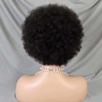 China 13x4 Full Lace Frontal Human Hair Bob Wig Afro Kinky Bulk Curly Natural 8 Inch for sale