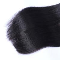 China Virgin Weave Peruvian Straight Hair Bundles 10A with 13x4 Lace Frontal 10-32 Inch for sale