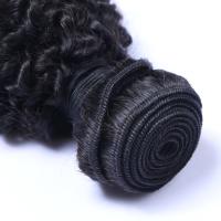 China 10A Peruvian Kinky Curly Human Hair Bundles 10 Inch Double Weft Weaves 1 3 4 Pcs for sale