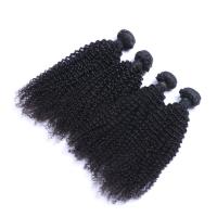 China 10A Peruvian Kinky Curly Human Hair Bundles 10 Inch Double Weft Weaves 1 3 4 Pcs for sale
